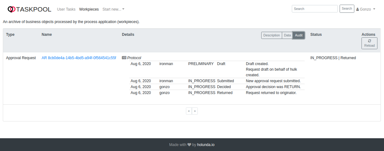 Example Application - Polyflow
